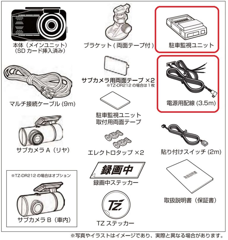 「TZ-DR500」の駐車監視の仕組みと使い方について解説